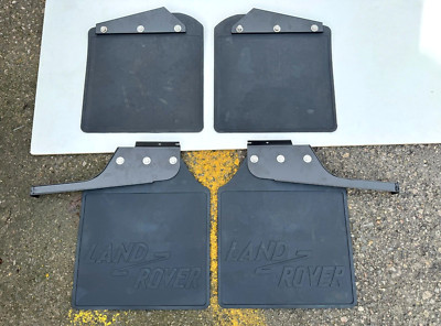 Rubber Mud Flap Set Front and Rear With Bracket for Defender 90 110 130 ...