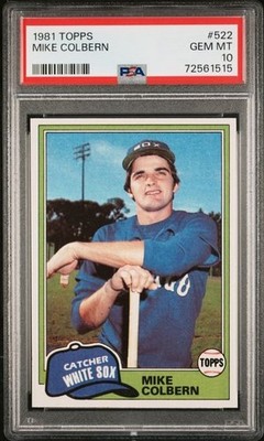 MIKE COLBERN 1981 TOPPS BASEBALL CARD #522 PSA 10 GEM MINT | eBay
