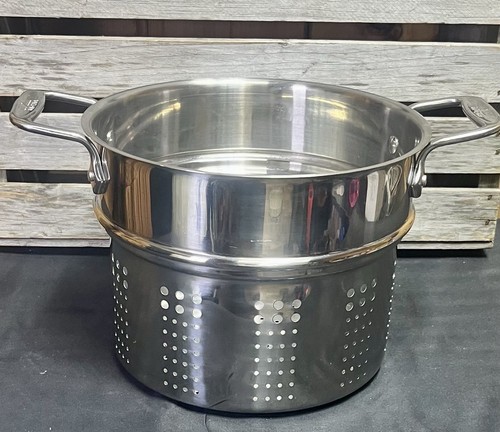 All-Clad Stainless Strainer Colander Pasta Insert for 6 Quart Stock Pot ...