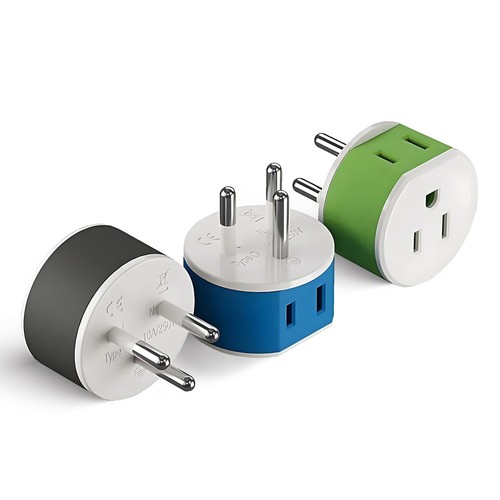 Thailand Power Plug Adapter with 2 USA Inputs - Travel 3 Pack - 2 x ...