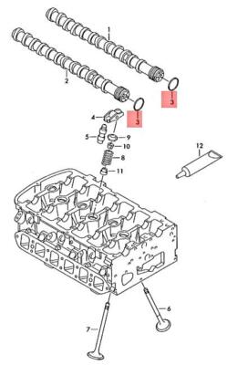 Genuine VW AUDI SKODA SEAT Atlas Cross Sport Cc Magotan Seal Ring ...