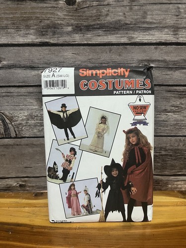 Simplicity 0632 7927 No Sew Pattern Child Halloween Costume Pirate ...