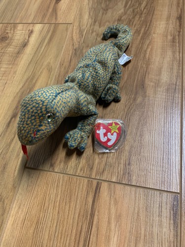 Ty Beanie Baby Scaly the Lizard DOB February 9, 1999 MWMT | eBay