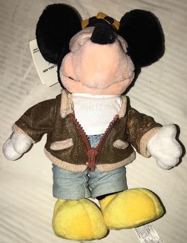 Vintage Mickey Mouse Disney Store New York Cabby 11" Mickey Plush Doll ...