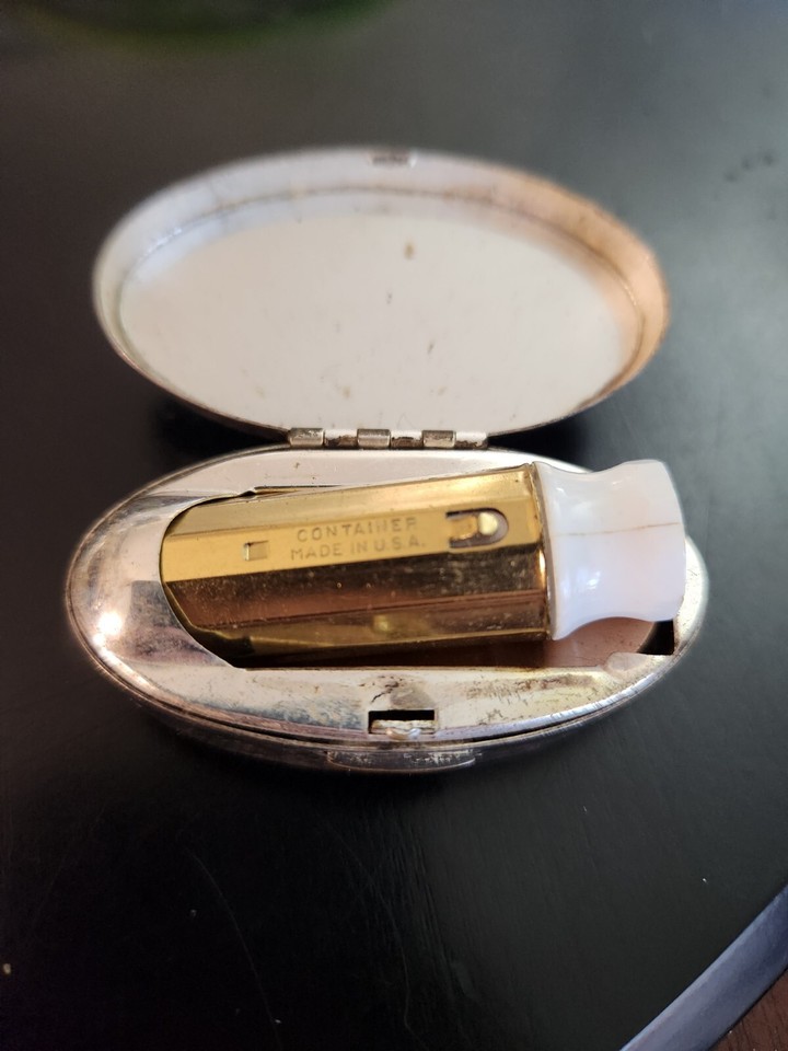 Vintage MAX FACTOR Hi Society Compact & pop up Lipstick Mirror # C0008 ...