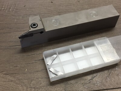 TUNGALOY INDEXABLEGROOVING/ PARTING TOOL HOLDER 1" SHANK + INSERTS | eBay