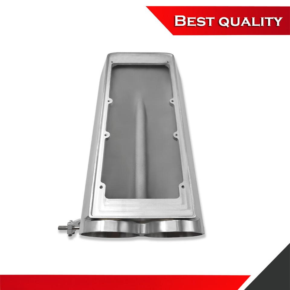 Double Barrel Carb Setup Smooth Polished Aluminum Shotgun Intake Air ...