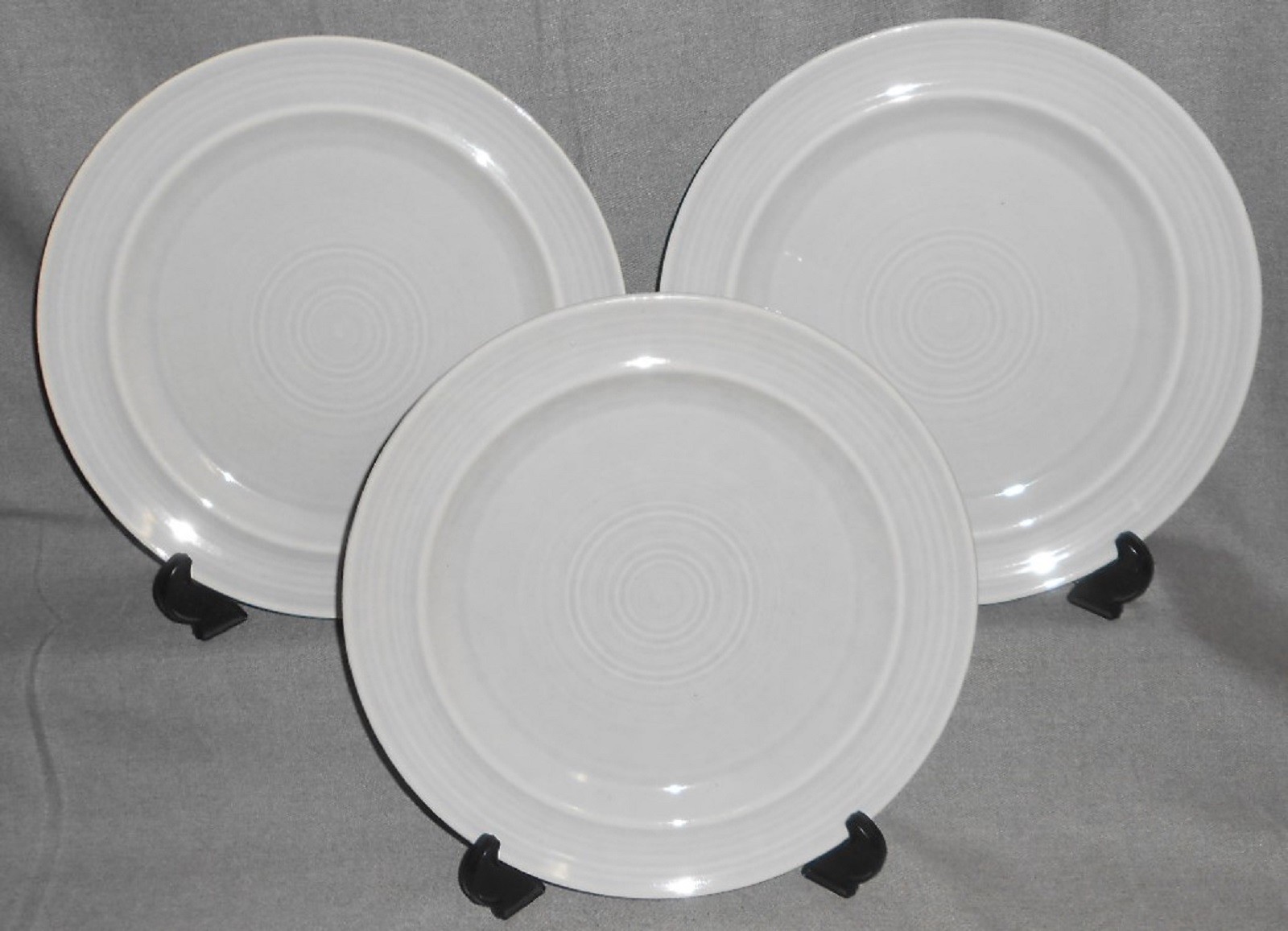 Set (3) Metlox Colorstax GRAY COLOR Dinner Plates MADE IN CALIFORNIA | eBay
