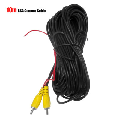 1x 10m RCA Camera Cable Reverse Trigger Red Wire Reversing Phono Video ...