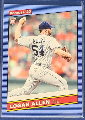 2020 Donruss Blue '86 Retro #243 Logan Allen Cleve Indians Baseball ...