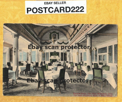 CT Waterbury 1914 antique postcard ELTON HOTEL BANQUET ROOM CONN | eBay