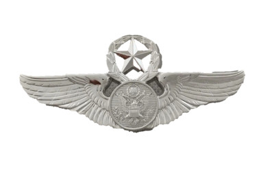 US AIR FORCE CHIEF ENLISTED AIRCREW WINGSLAPEL JACKET PIN silver -METAL ...