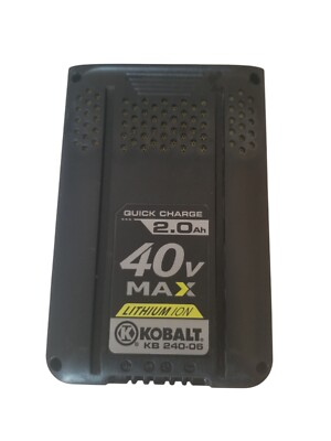 Kobalt KB 240-06 40v Max Lithium-ion Battery used 841821021054 | eBay