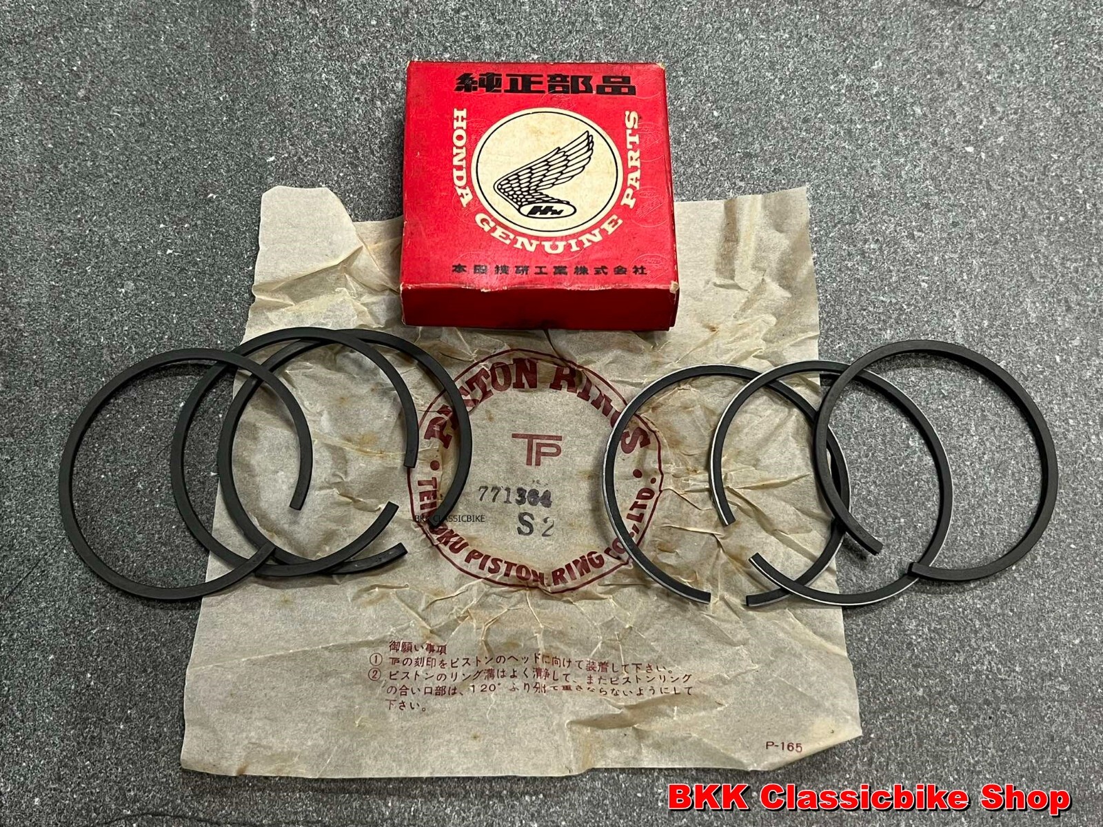 NOS Honda Dream 305 C77 C78 CA77 1960 1961 1962 1963 1964 PISTON RING 0 ...