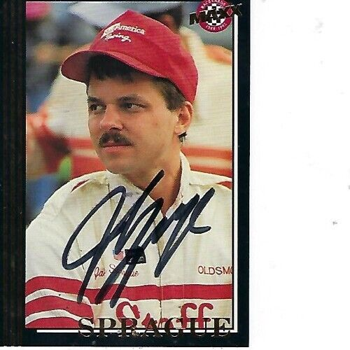 JACK SPRAGUE SIGNED 1992 MAXX 5TH ANNIVERSARY RACING #80 - NASCAR | eBay