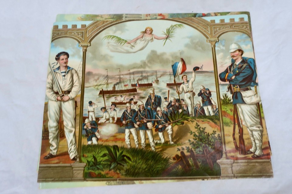 Cubes Boxes Of Cubes 13x16 1/2x2 13/16in Xixème Scenes Military | eBay