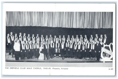 c1940 Orpheus Club Male Chorus Choir Phoenix Arizona AZ Vintage Antique ...