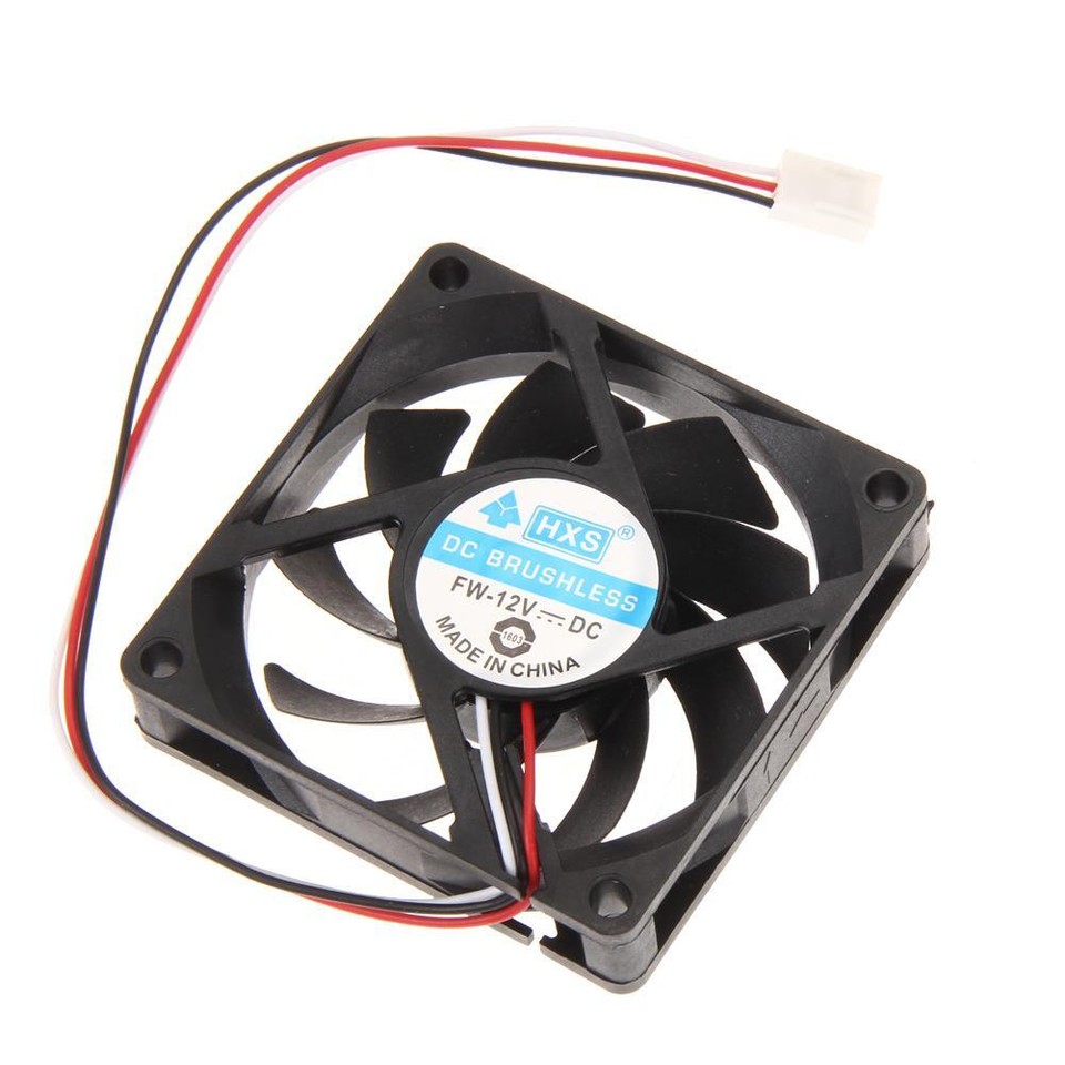 70mm PC Computer Case Cooling Fan DC 12V 3Pin PC CPU Cooling Cooler Fan ...