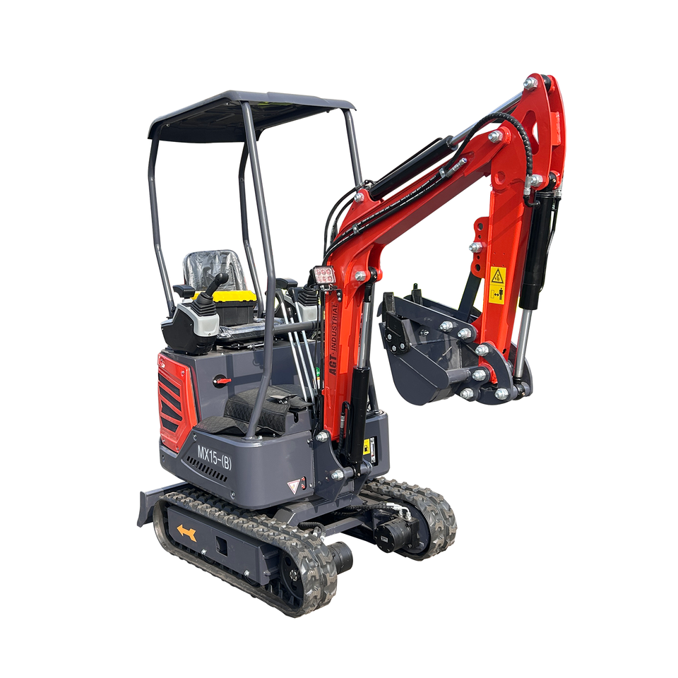 AGT 1 Ton Mini Excavator Tracked Crawler 13.5HP B&S Engine w/ Pilot ...