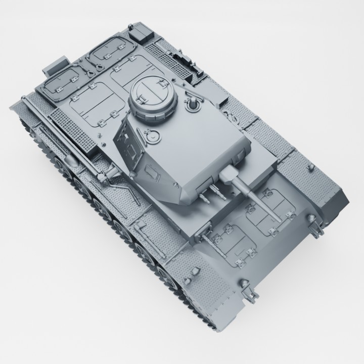 Panzer III Ausf E (Germany , WW2) Tabletop Wargaming Various Scales 3D ...