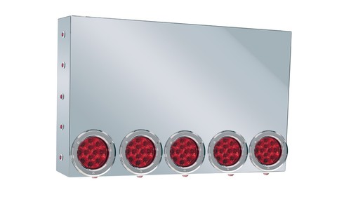 20″ REAR CENTER PANEL W/ 5 – 4″ & 15 3/4″ LIGHT HOLES – MITERED EDGE | eBay