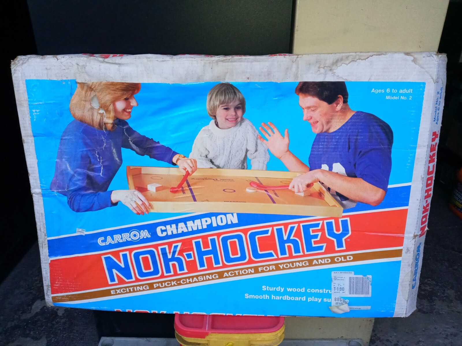 Vintage Nos Carrom Champion Nok Hockey Merdel Game Mfg Open Box New ...