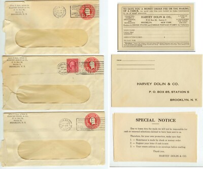 1931 New York Harvey Dolin stamp dealer covers and contents | eBay