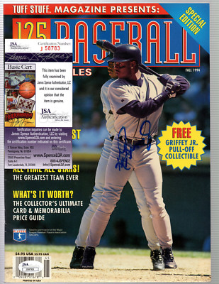 KEN GRIFFEY JR. HOF Signed Autograph 1994 TUFF STUFF 125 Years Magazine ...