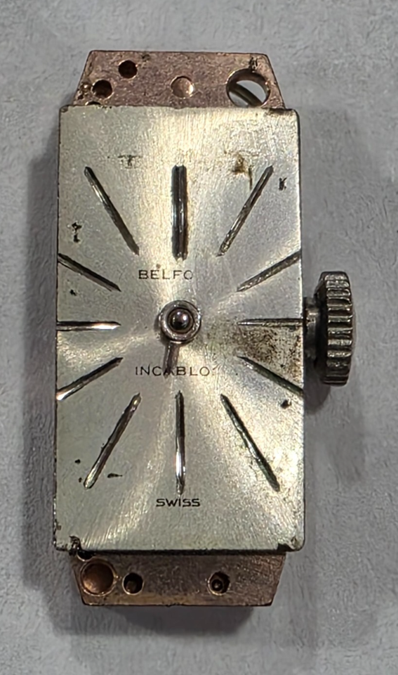 Belforte Women's platinum diamond Vintage Analog Watch gemex band | eBay