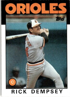 1986 Topps Rick Dempsey Baltimore Orioles #358 | eBay