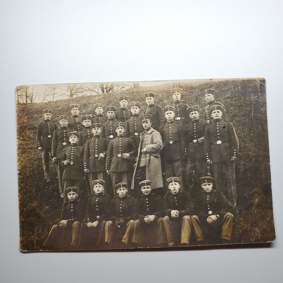 Original WWI 1917 German Military IR 169 Feldpost RPPC Soldiers ...
