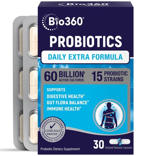 Extra Strength Probiotic for Digestive Health and Immune Support 60 ...