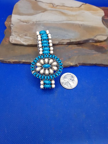 Native American Sewn on Leather Seed Bead Vtg Bracelet watch cover7/14 ...