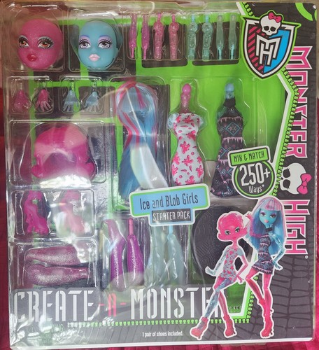 Monster High Create-A-Monster, Ice & Blob Girls Mix Match - New In Box ...