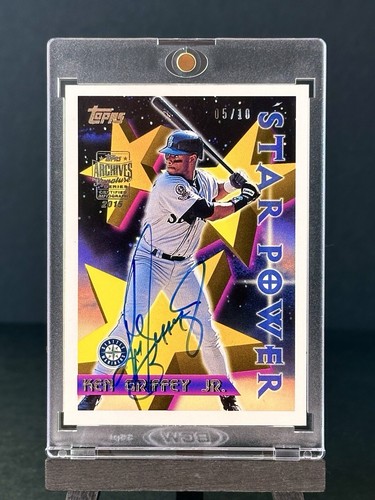🔥 2015 Topps Archives Signature Ken Griffey Jr Auto /10 1996 Topps Star ...