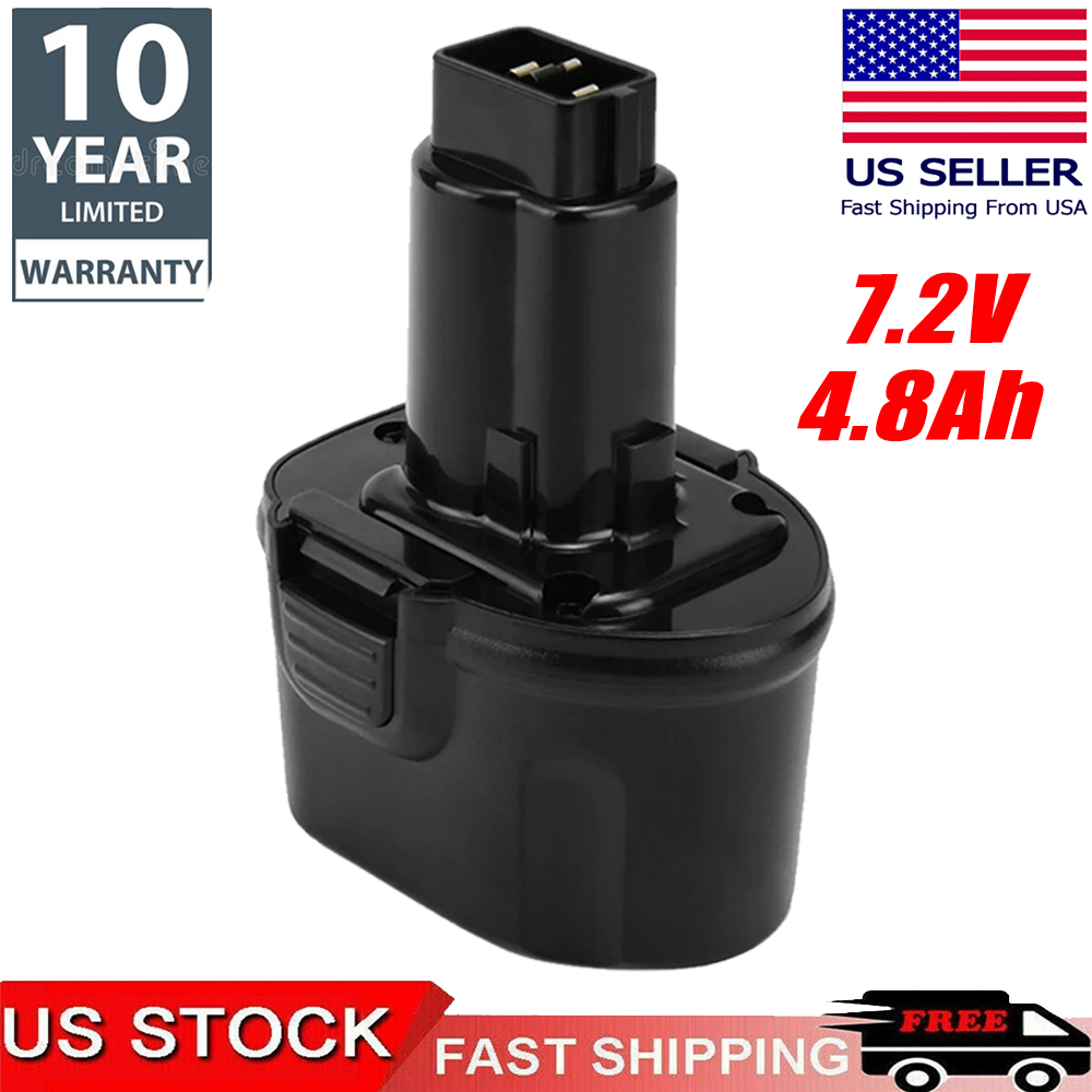4800mAh Ni-Mh 7.2V Battery Pack for DEWALT DW9057 DE9057 DE9085 7.2 ...