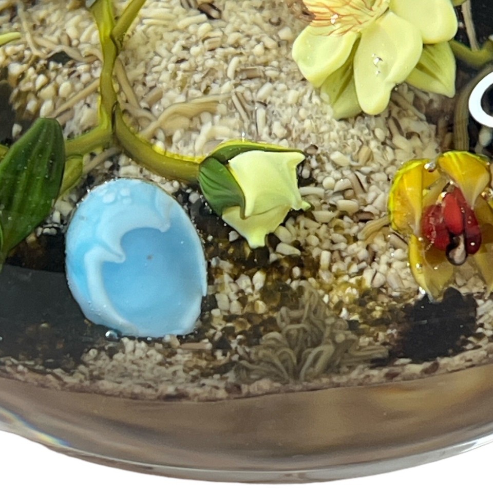 Vintage Paul Joseph Stankard Botanical Handblown Glass Paperweight A193 ...