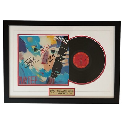 The Outfield Band Autograph Signed Play Deep Vinyl RARE Framed JSA Loa ...