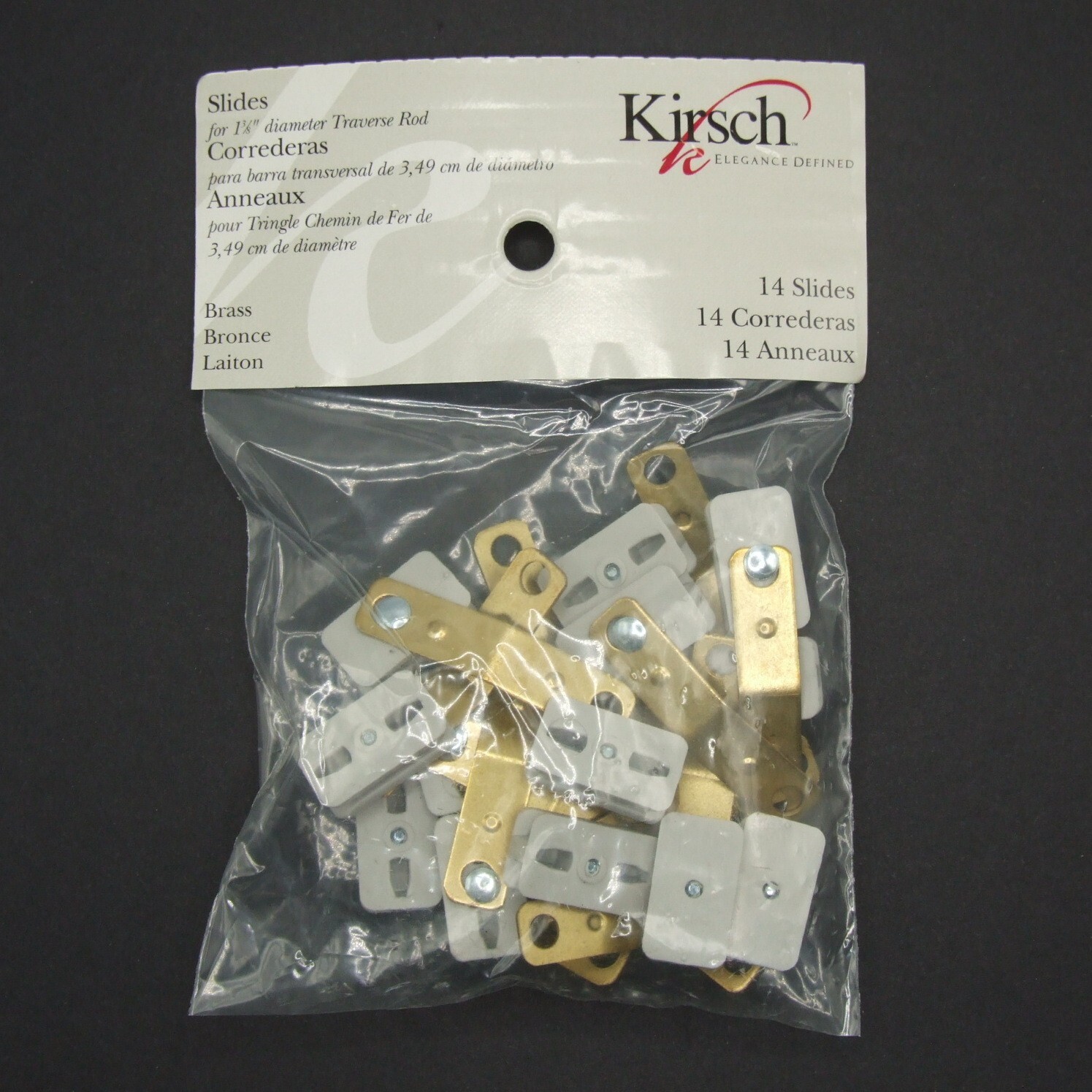Kirsch 51440B.063 Replacement Slides for 1 3/8" Decorative Traverse Rod ...