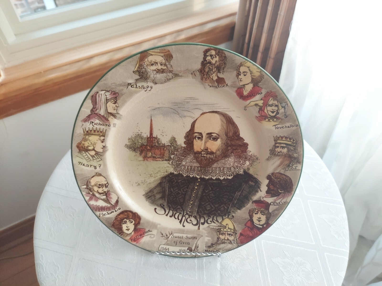Royal Doulton Shakespeare Plate 1930's Rd No 549784 Made in England | eBay