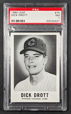 1960 Leaf #76 Dick Drott PSA NM 7 Chicago Cubs | eBay