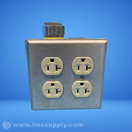 Hubbell HBL4R20W 4-Outlet Power Strip FNIP | eBay