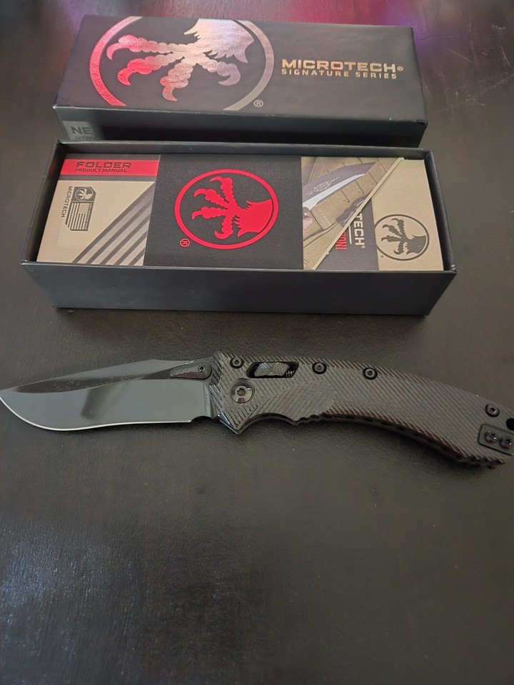 Microtech - Authentic - Brand New - Amphibian RAM-LOK S/E Signature DLC 137RL-1 | eBay