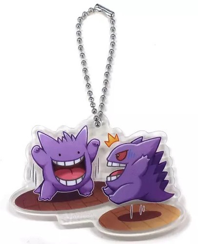 Pokemon Center Gengar Acrylic Keychain Mascot 6.7cm Charm Collectible ...