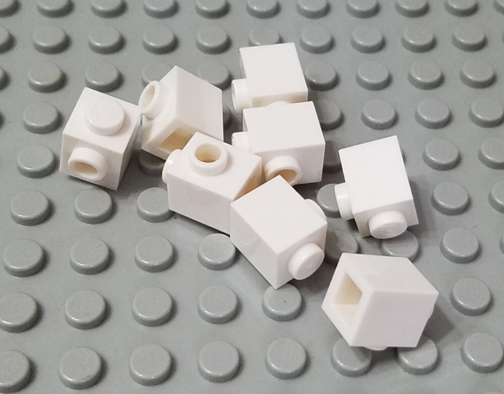 LEGO New Lot of 8 White 1x1 Bricks with Top and Side Studs | eBay