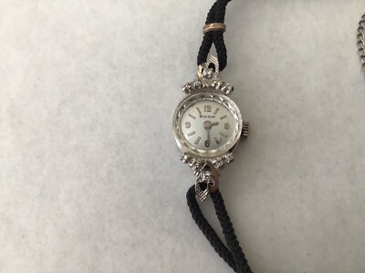 Vintage Bulova Ladies Watch 14k.white Gold With Diamonds,Cal.#5BD 23 J ...