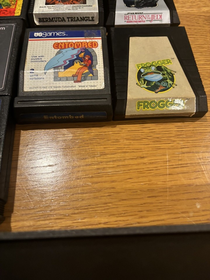 Atari 2600 Tele Games Console Lot! 11 Games, Controllers, Manual + More ...