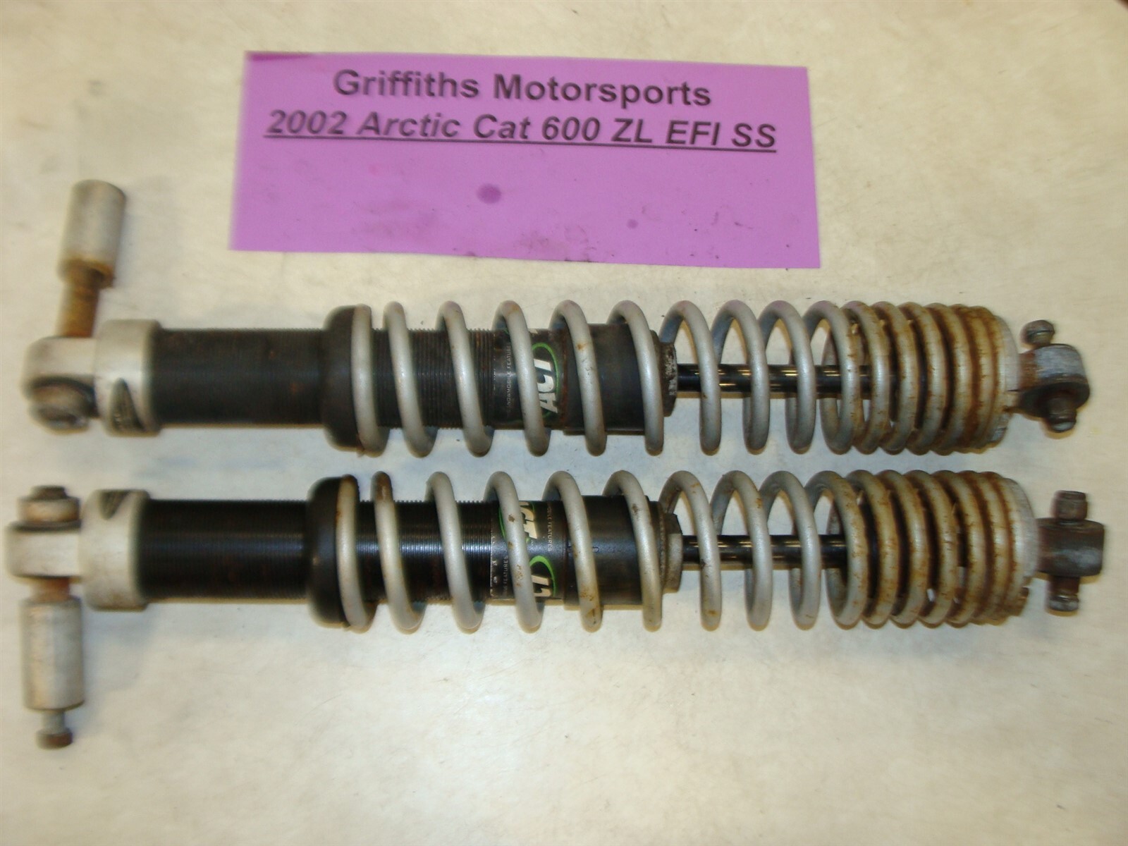 2002 ARCTIC CAT ZL600 EFI SS oem ACT front shock absorbers | eBay