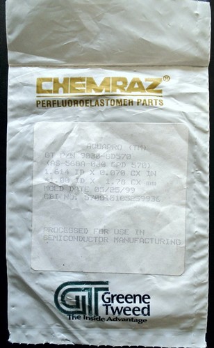 1 Chemraz Greene Tweed Perfluoroelastomer O-Ring AS-568A size 030 Comp ...