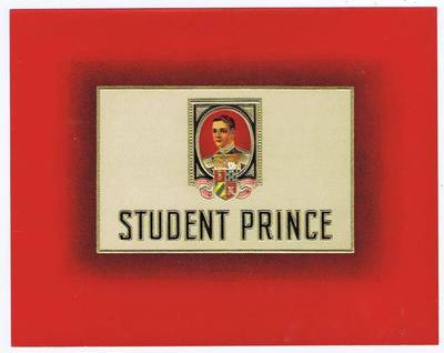 Student Prince, original inner cigar box label, portrait | eBay
